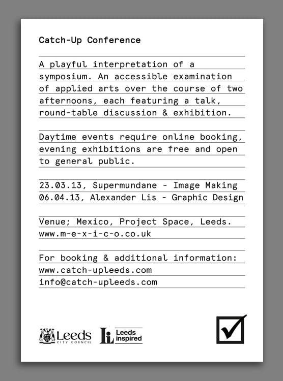 Catch-Up Conference | the CULTURE VULTURE