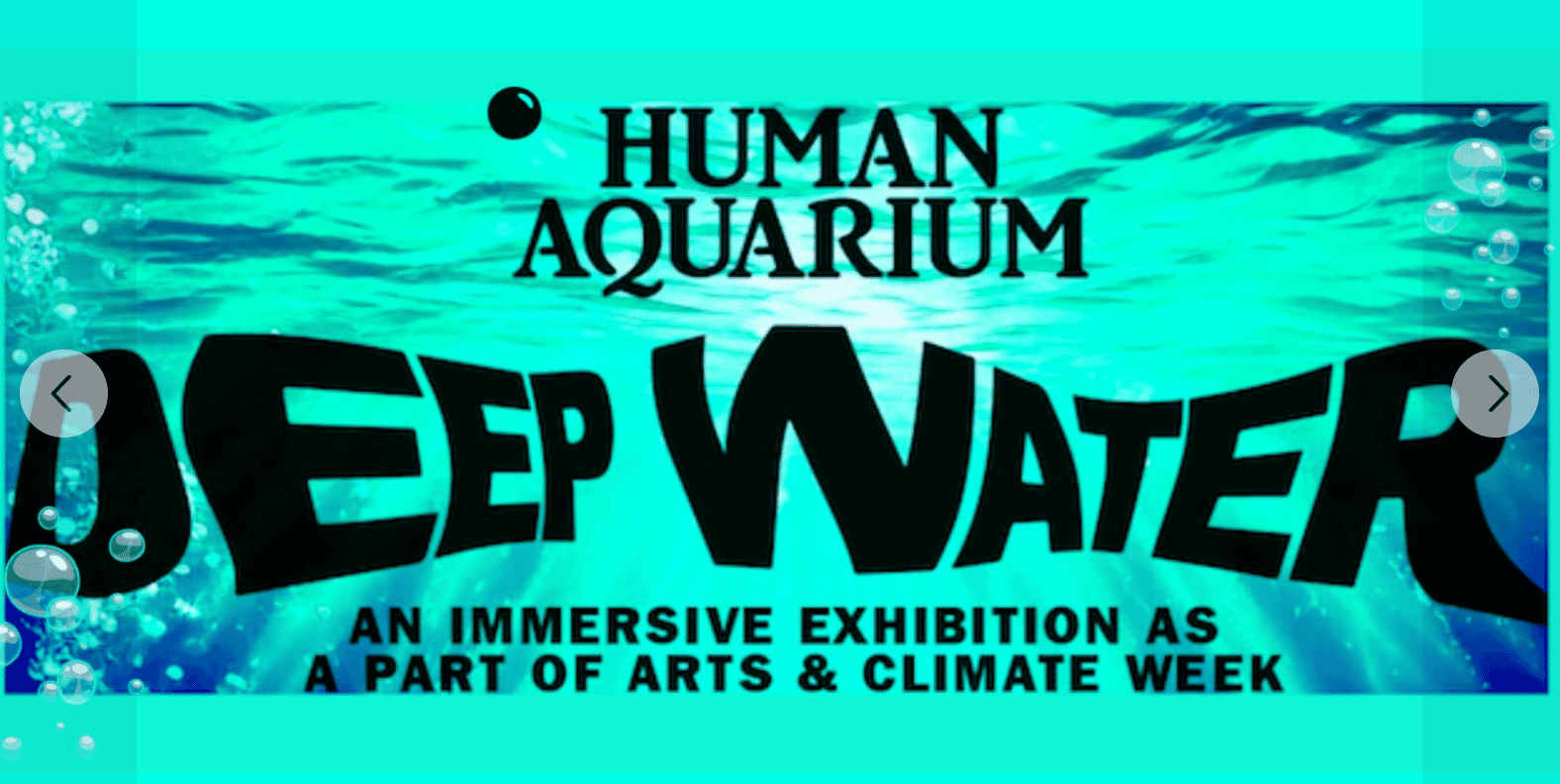 Human Aquarium: Deep Water Exhibition | the CULTURE VULTURE